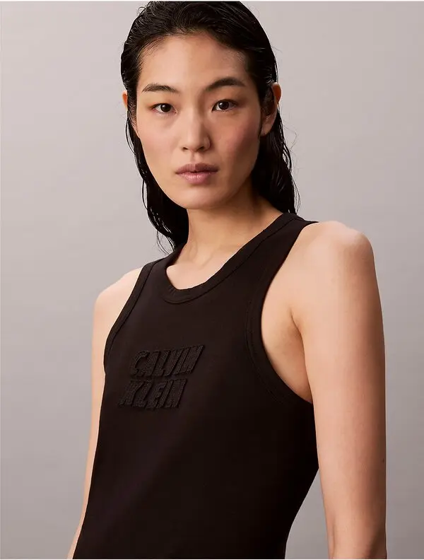 Calvin Klein Logo Midi Tank Dress