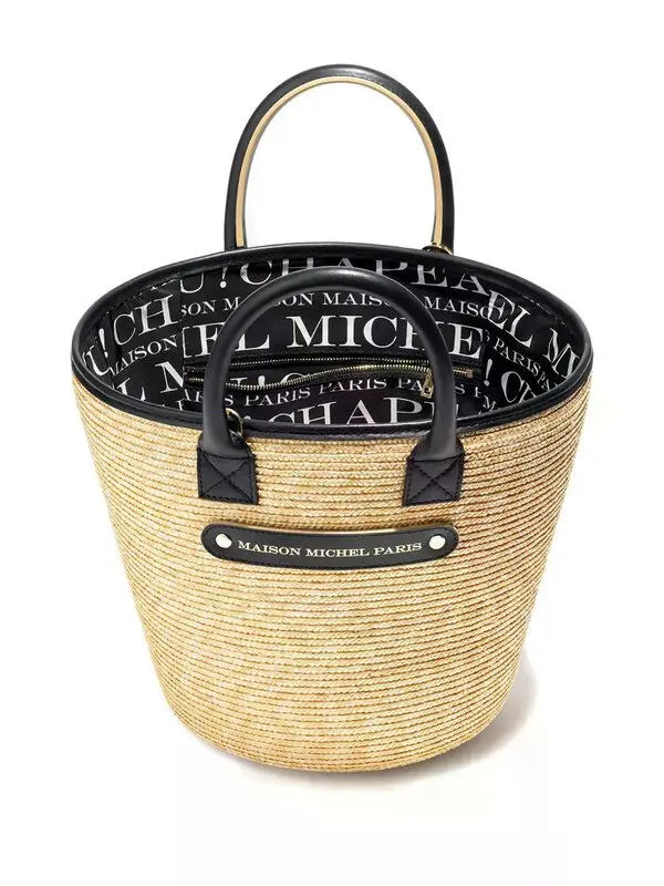 MAISON MICHEL Brittany Straw Tote Bag