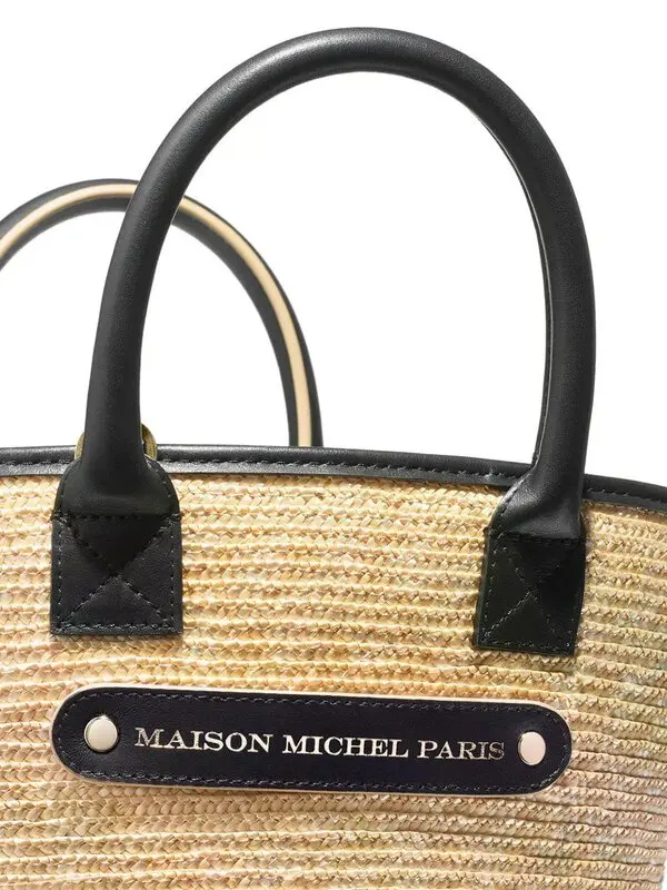 MAISON MICHEL Brittany Straw Tote Bag