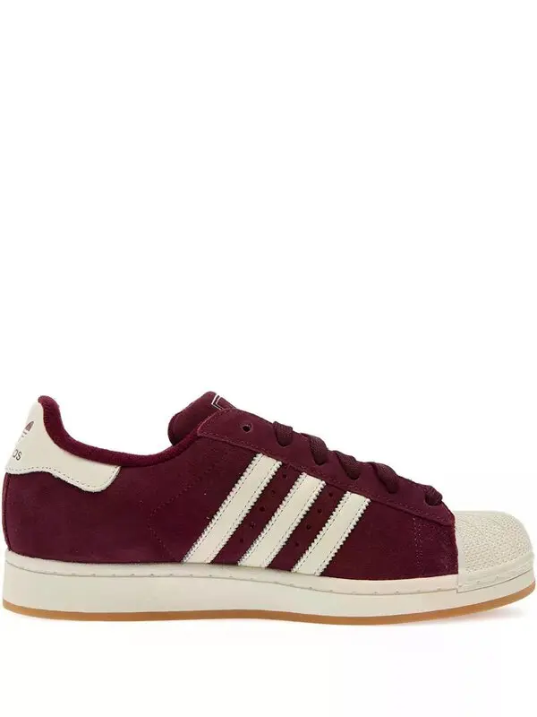 Adidas Suede Superstar Ii Low-top Sneakers - Red