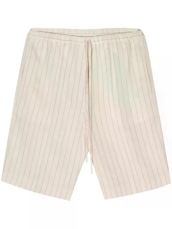 TOTEME Pinstripe Drawstring Shorts