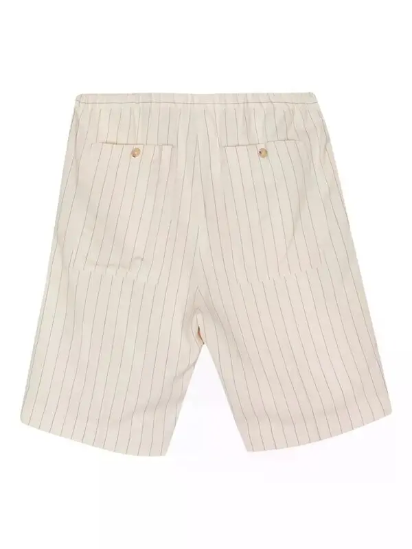 TOTEME Pinstripe Drawstring Shorts