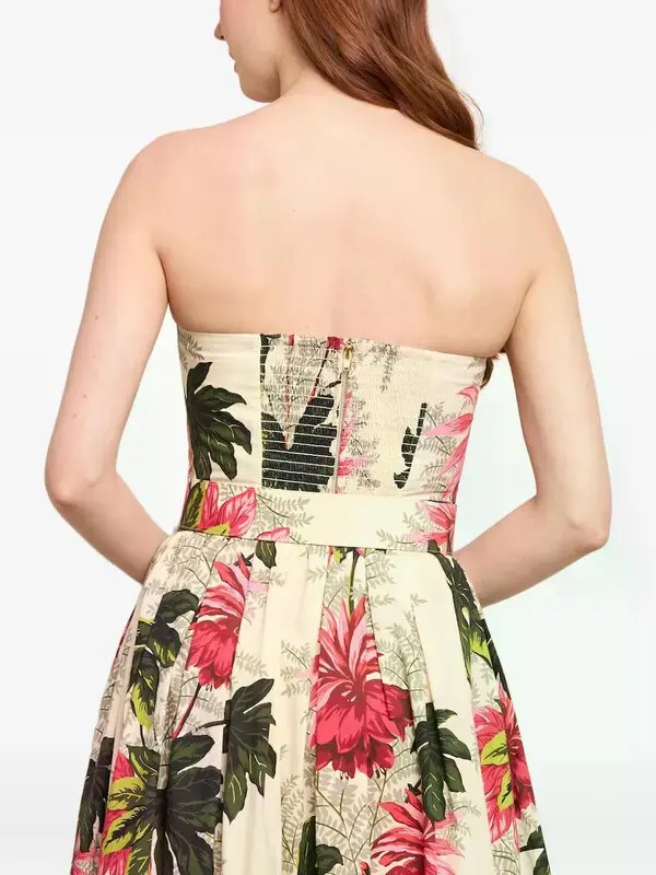 Cara Cara Elsa Floral Bustier Top - Neutrals