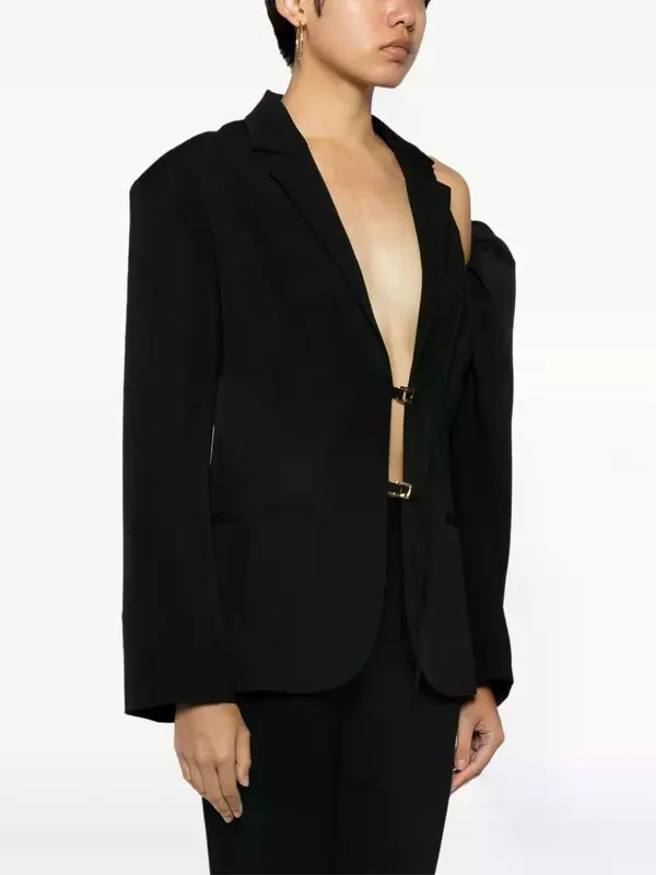 Jacquemus La Veste Galliga Wool Blazer - Black