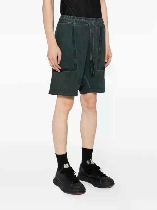 69 Elasticated-waistband Drop-crotch Shorts