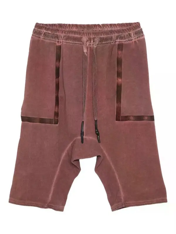 69 Elasticated-waistband Drop-crotch Shorts