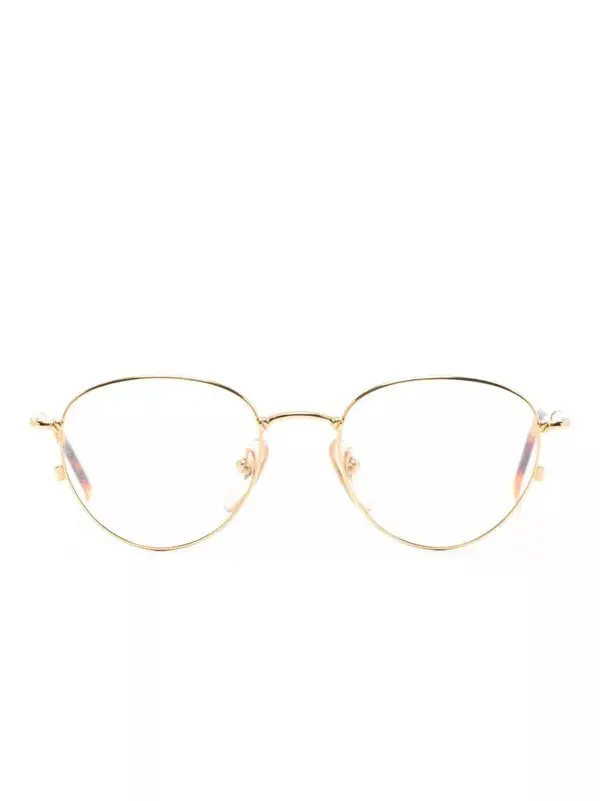 JEAN PAUL GAULTIER Round-frame Optical Glasses - Gold