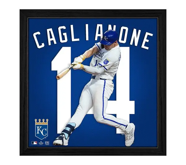 HIGHLAND MINT Jac Caglianone Royals Impact Jers Ey Frame - One-color
