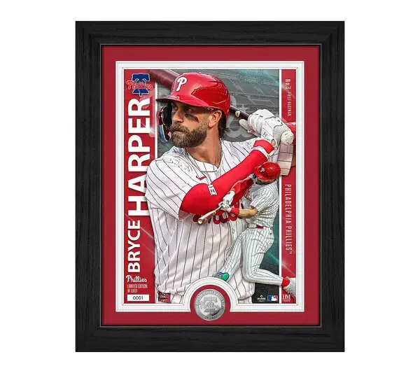 HIGHLAND MINT Bryce Harper Artist Proof Silver Oin Photo Mint - One-color