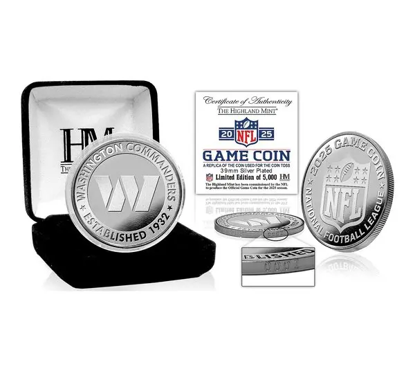 HIGHLAND MINT Nfl 2025 Team Coin Toss Silver Co N - One-color