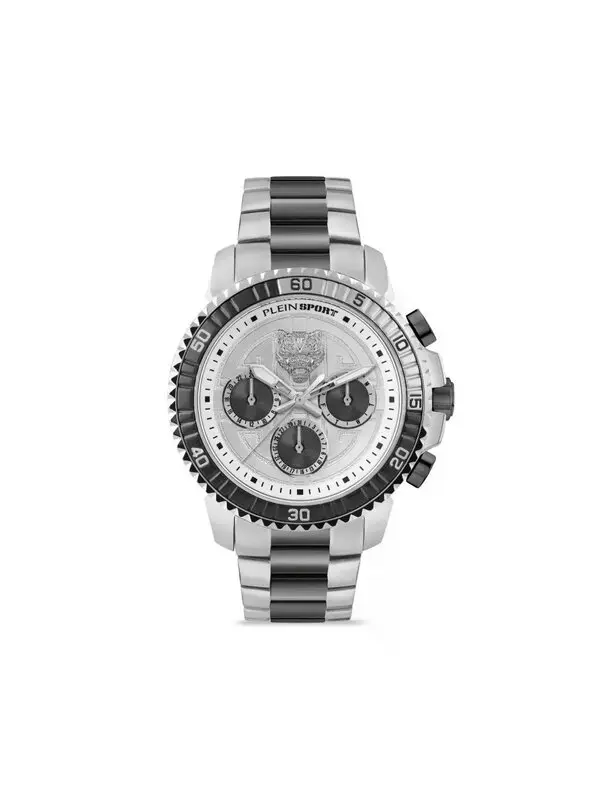 PLEIN SPORT Powerlift 45mm Chronograph Watch - Silver