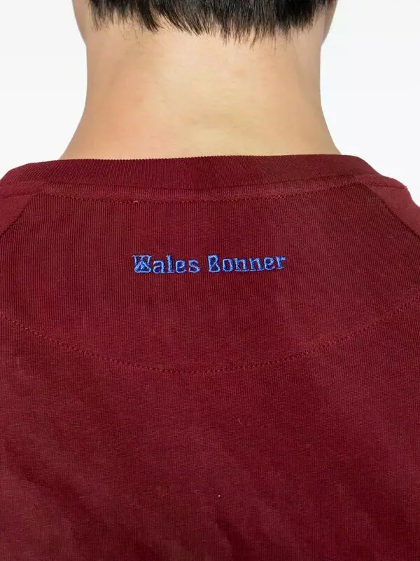 WALES BONNER Stripe-panel T-shirt