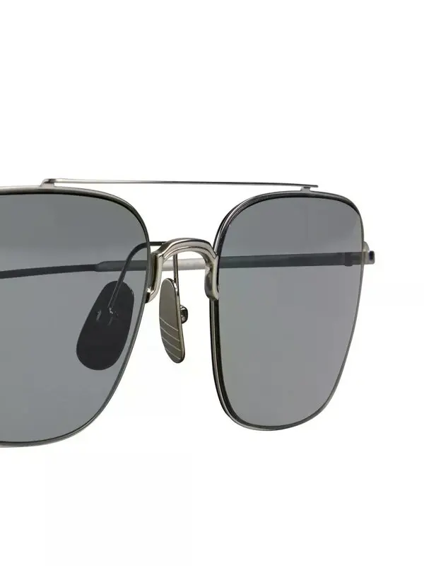 Thom Browne Pilot-frame Sunglasses - Silver
