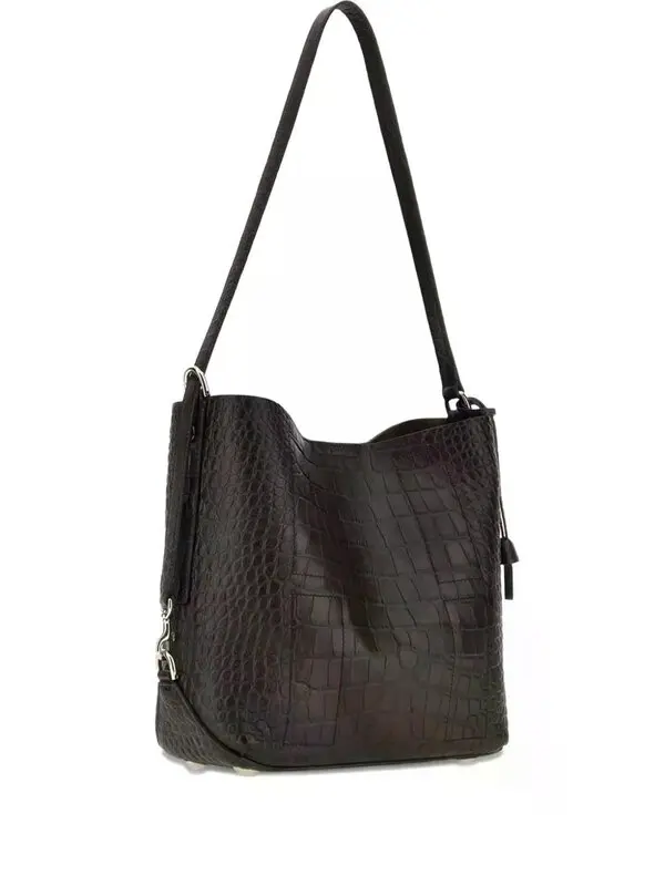 Hogan Leather Shoulder Bag - Brown