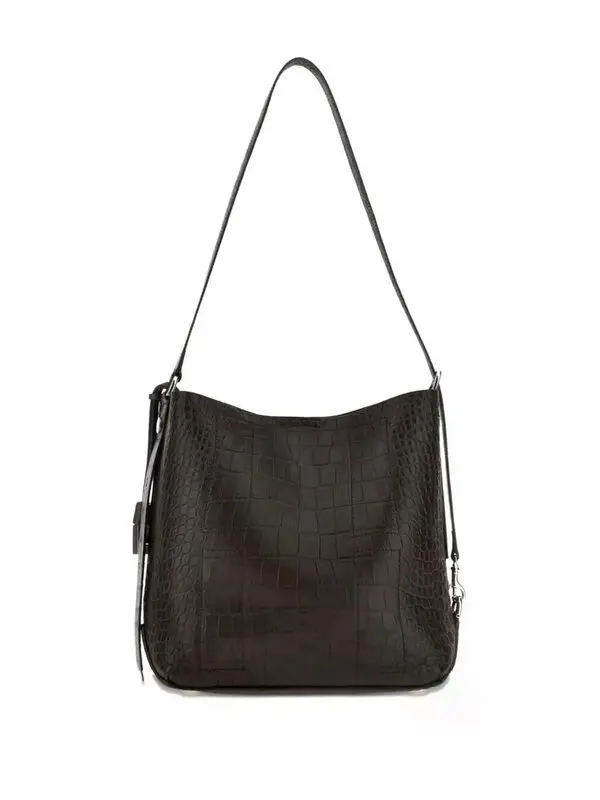 Hogan Leather Shoulder Bag - Brown