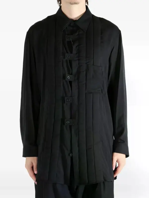 Yohji Yamamoto Quilted Panelled Coat