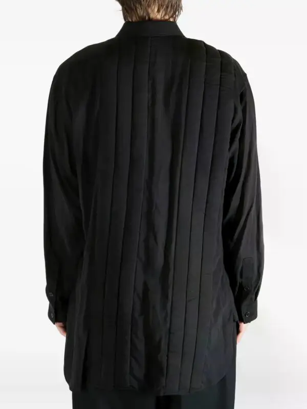 Yohji Yamamoto Quilted Panelled Coat