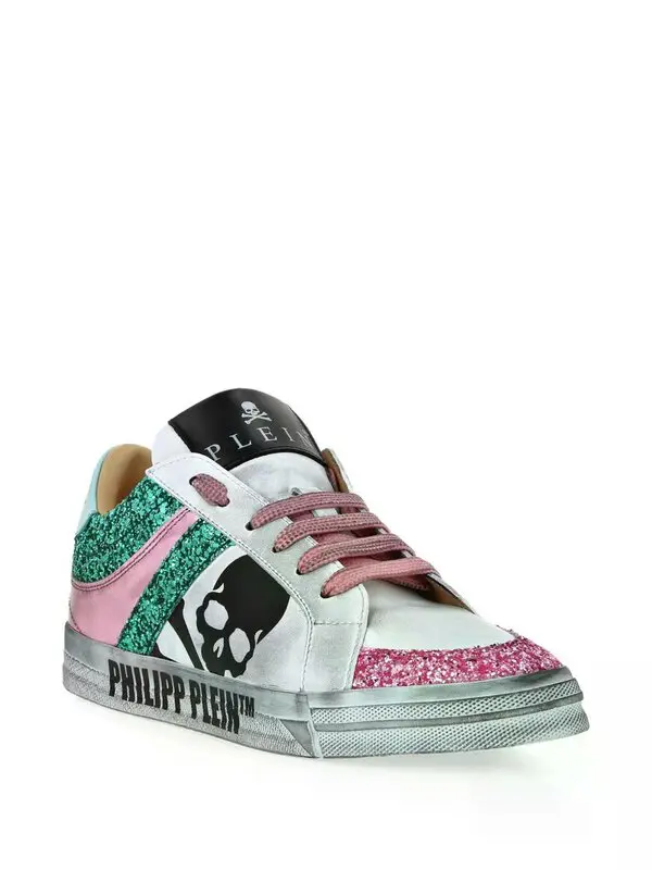 Philipp Plein Glitter Skull Sneakers