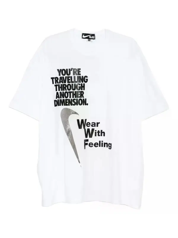 BLACK COMME DES GARÇONS X Nike Printed T-shirt - White