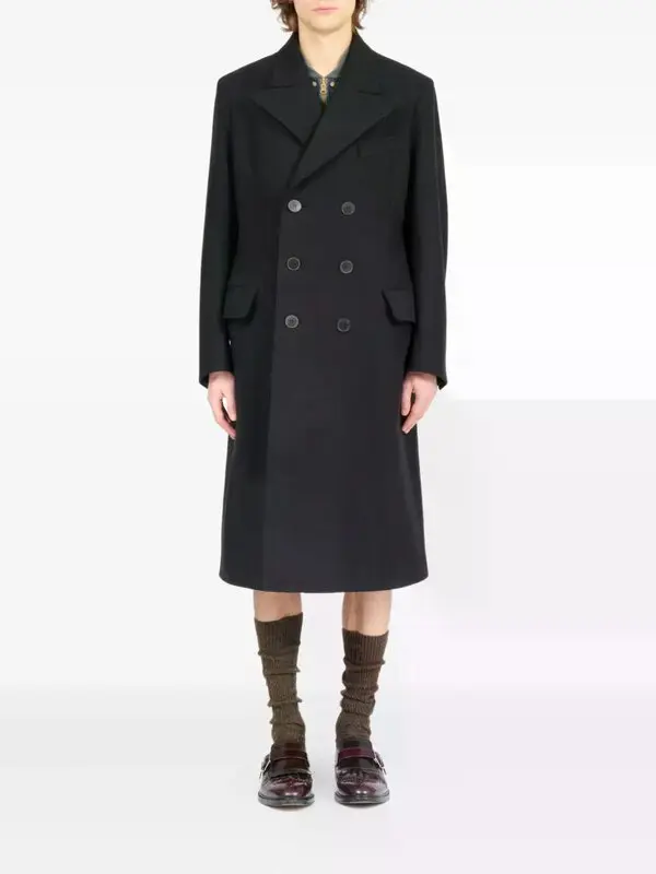 MAISON MARGIELA Virgin Wool Double-breasted Coat