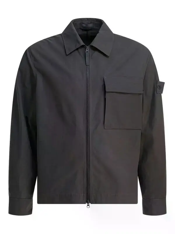 Stone Island Zip-fastening Patch-pocket Shirt Jacket