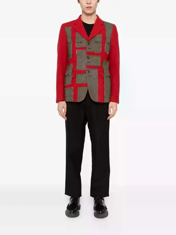 Comme Des Garçons Patchwork Jacket - Red