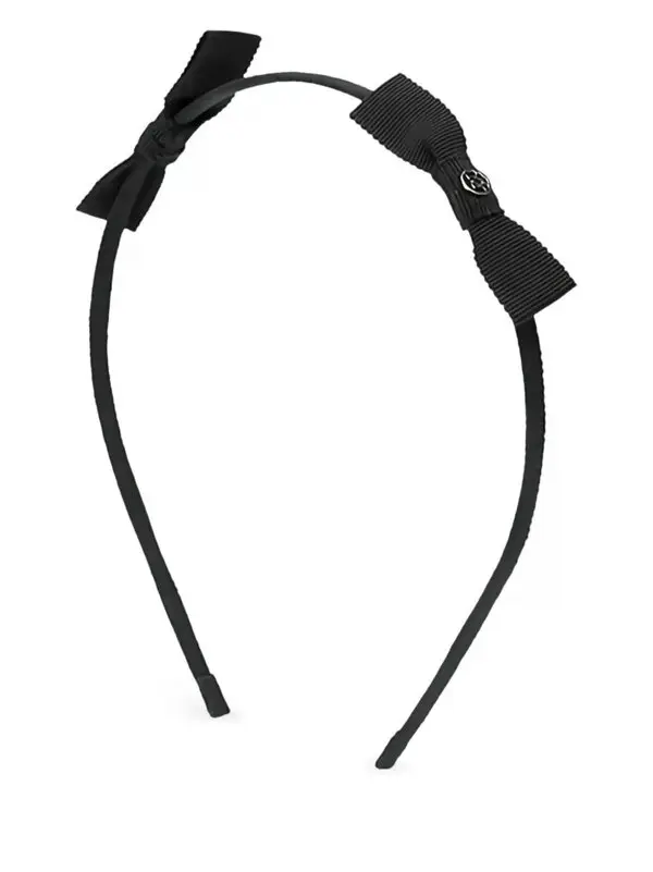 MAISON MICHEL Brianna Bow-embellished Headband - Black