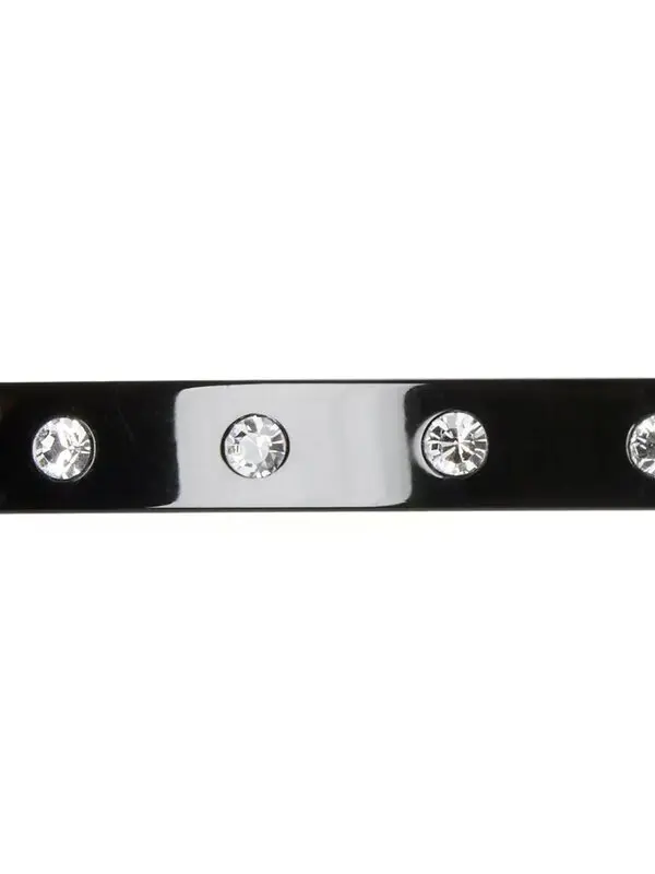 MAISON MICHEL Stacy Crystal-embellished Hair Clip - Black
