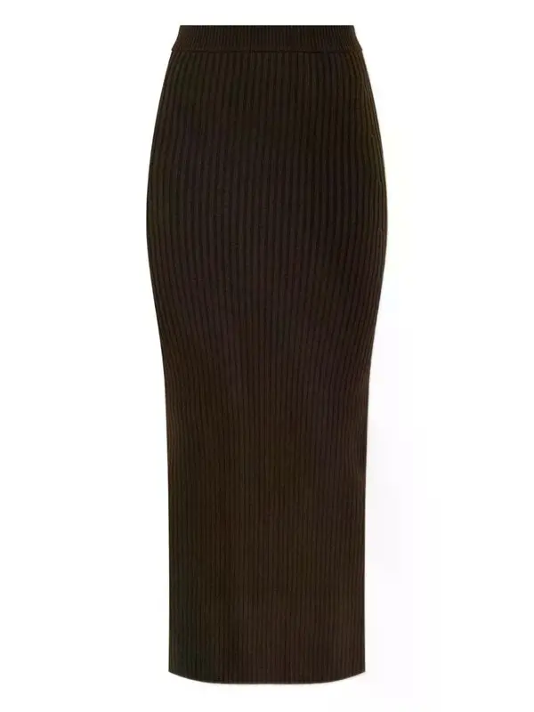 Max Mara Boris Ribbed Midi Skirt