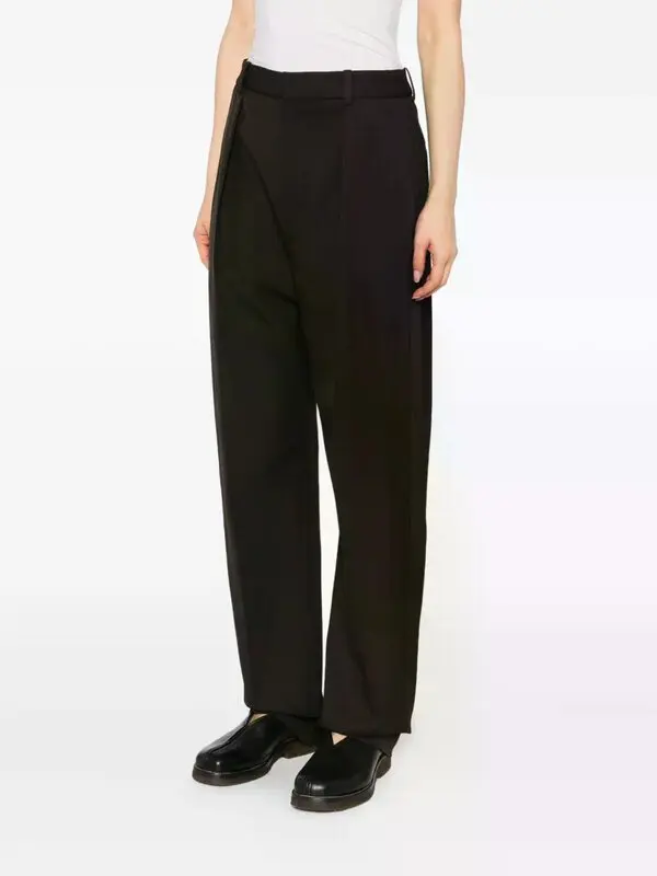 LEMAIRE Pleated Straight-leg Trousers - Brown