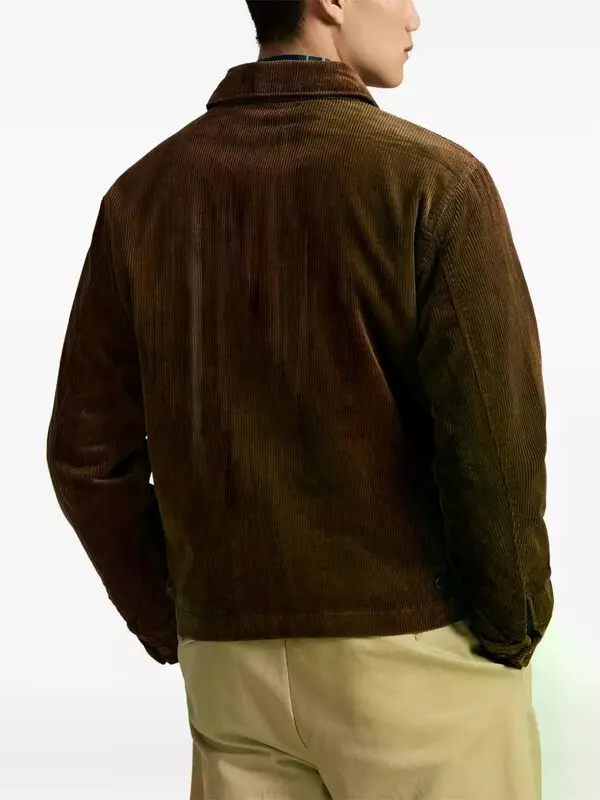 Polo Ralph Lauren Embroidered Logo Corduroy Jacket - Brown