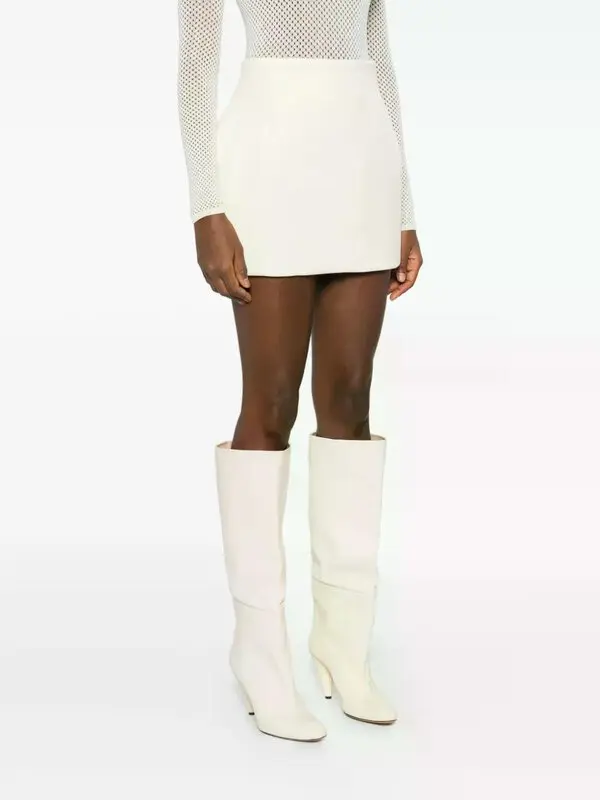 Wardrobe.NYC Sculpted Mini Skirt - White