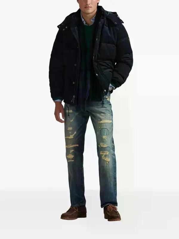 Polo Ralph Lauren Corduroy Quilted Bomber Jacket - Blue