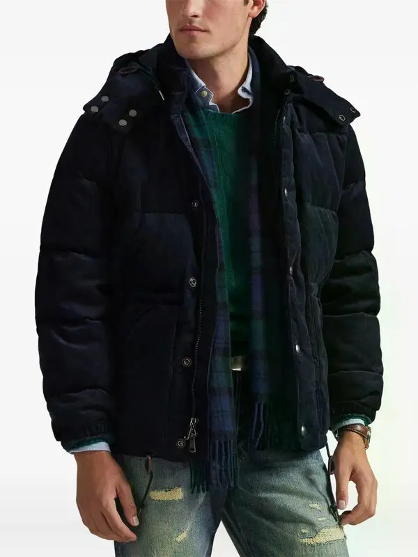 Polo Ralph Lauren Corduroy Quilted Bomber Jacket - Blue
