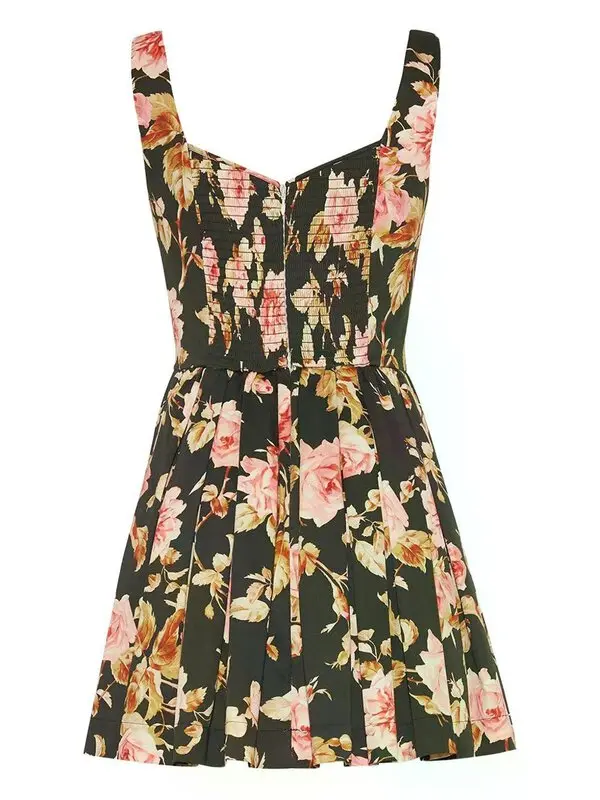 Cara Cara Basil Floral-print Midi Dress