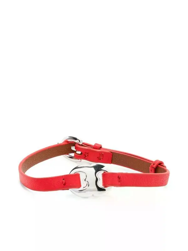 Tory Burch Gemini Leather Bracelet - Red
