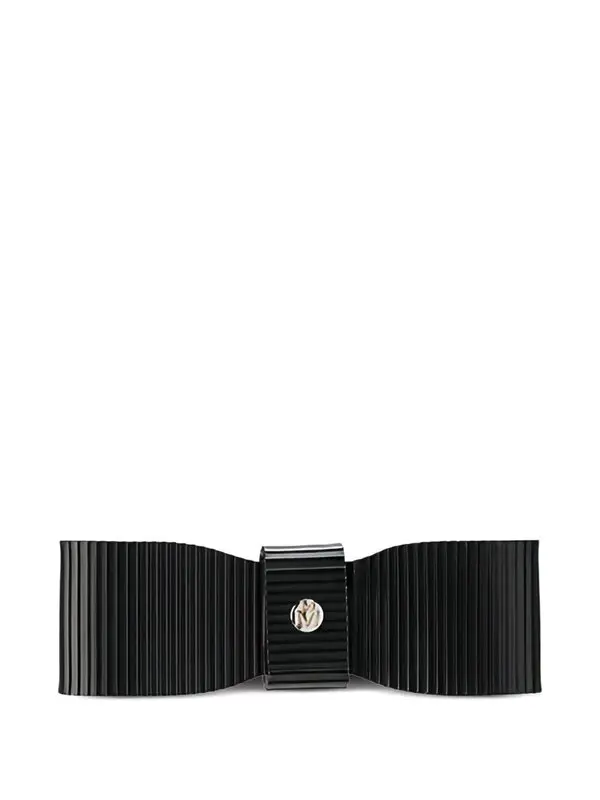 MAISON MICHEL Bridget Bow Hair Clip - Black