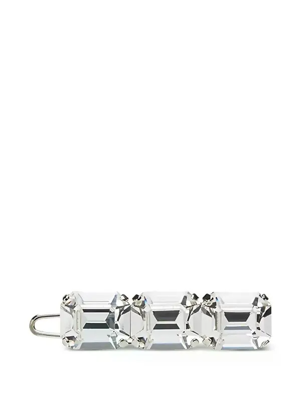 MAISON MICHEL Crystal-embellished Hair Clip - Silver