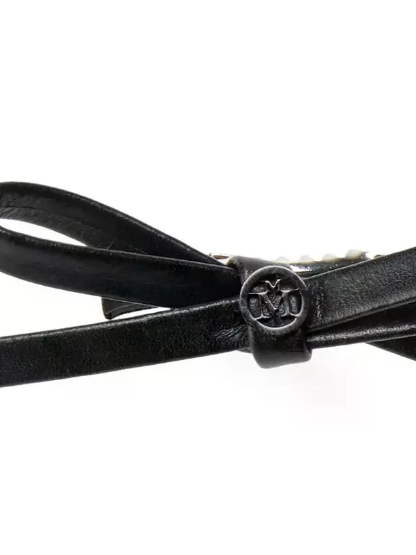 MAISON MICHEL Emma Bow-embellishment Hair Clip - Black