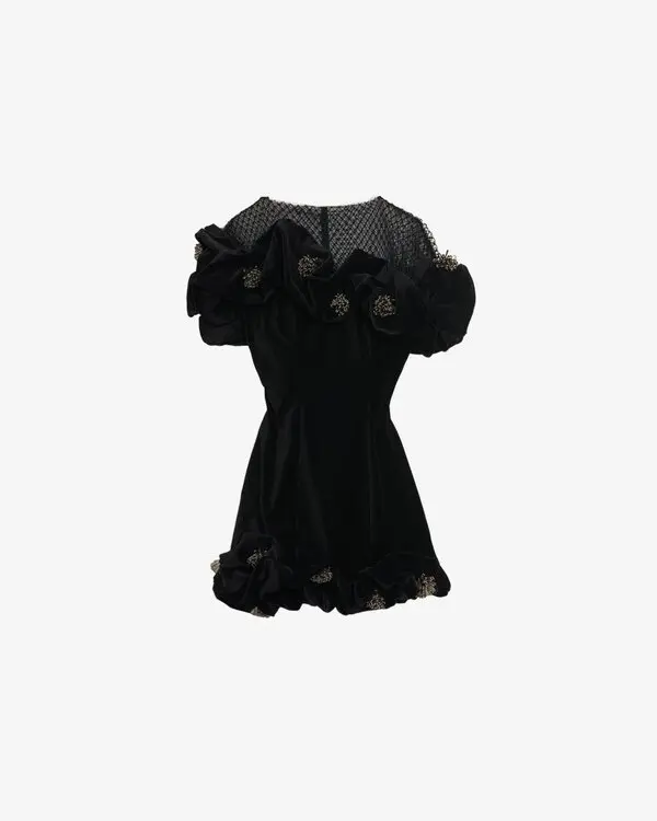 Isabel Marant Étoile Eliska Velvet Mini Dress