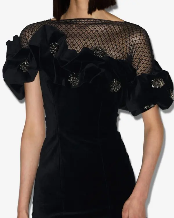 Isabel Marant Étoile Eliska Velvet Mini Dress