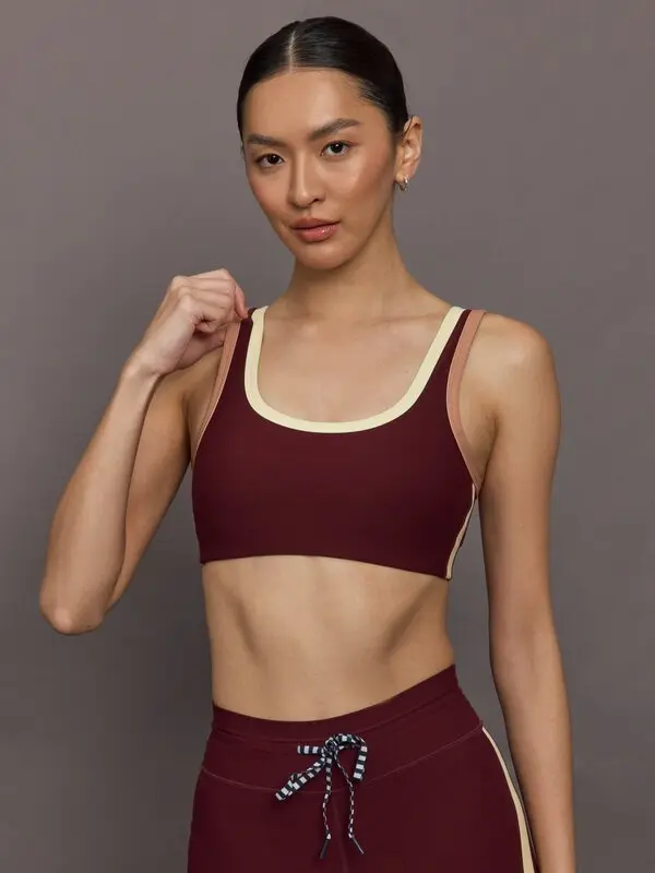 The Upside Trail Harley Scoop Bra - Red