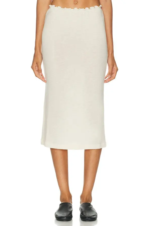 JIL SANDER Double Layer Jersey Skirt