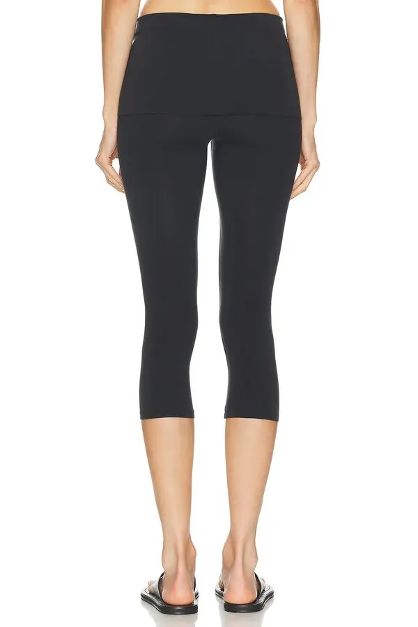 SKIMS Cotton Jersey Foldover Capri Pant