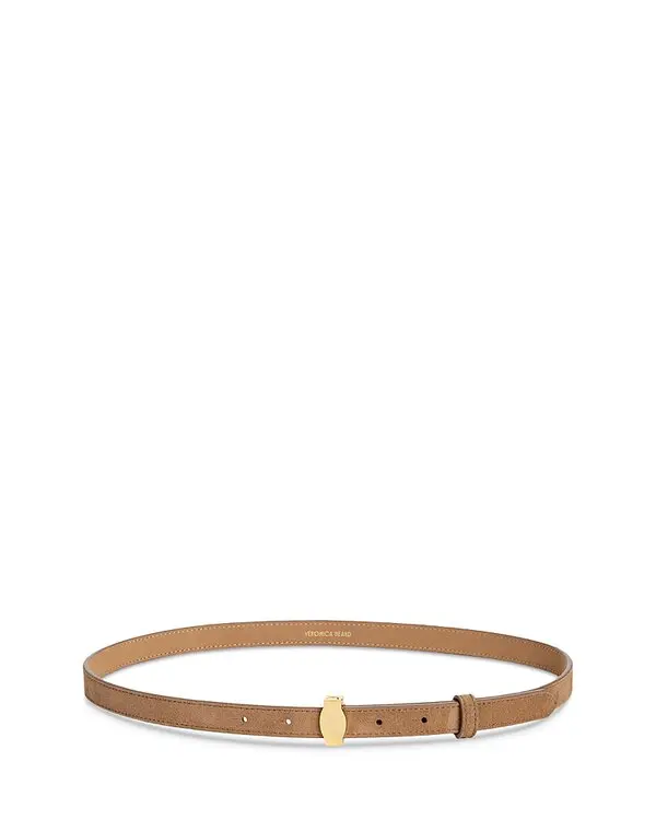 Veronica Beard Dash Suede Belt - Bark