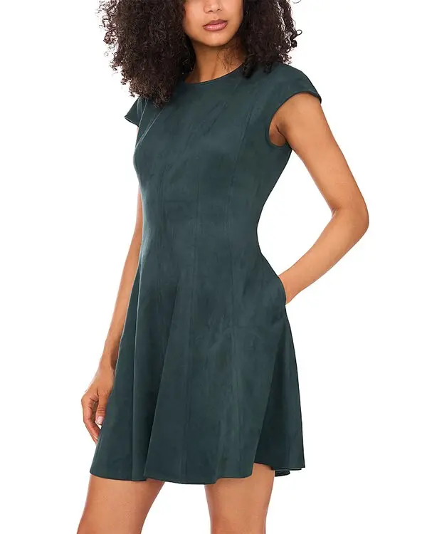 Vince Camuto Princess Seam Cap Sleeve Mini Dress