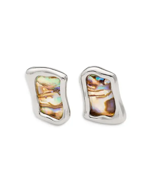 Kate Spade New York Molten Glass Statement Stud Earrings - Multi/silver