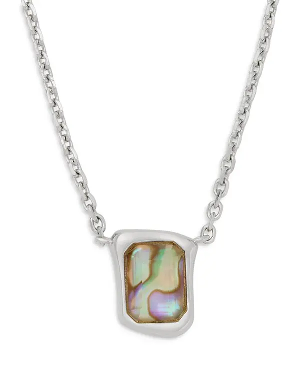 Kate Spade New York Spade Molten Glass Pendant Necklace - Silver