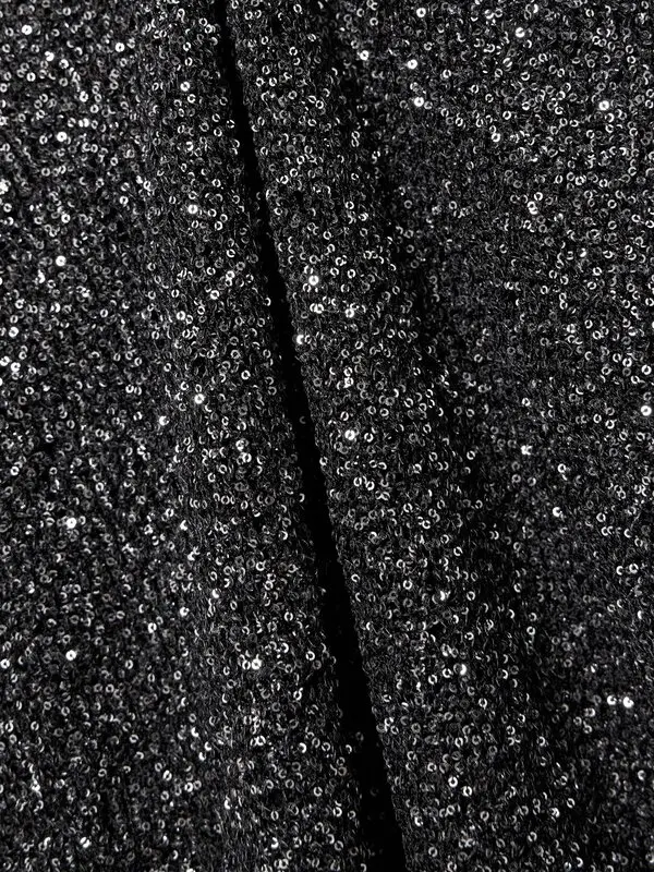 Stella McCartney Off-the-shoulder Sequined Knitted Gown - Silver