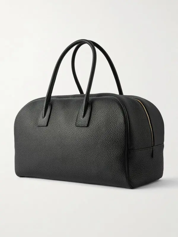 Saint Laurent Boston Textured-leather Tote